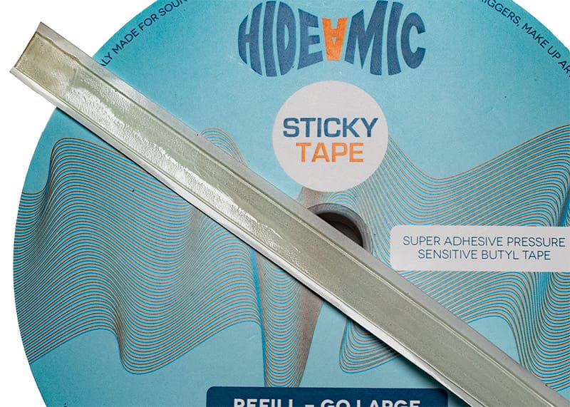 Hide-A-Mic Sticky Tape - Roll 12mm x 20m - De Herrieboerderij